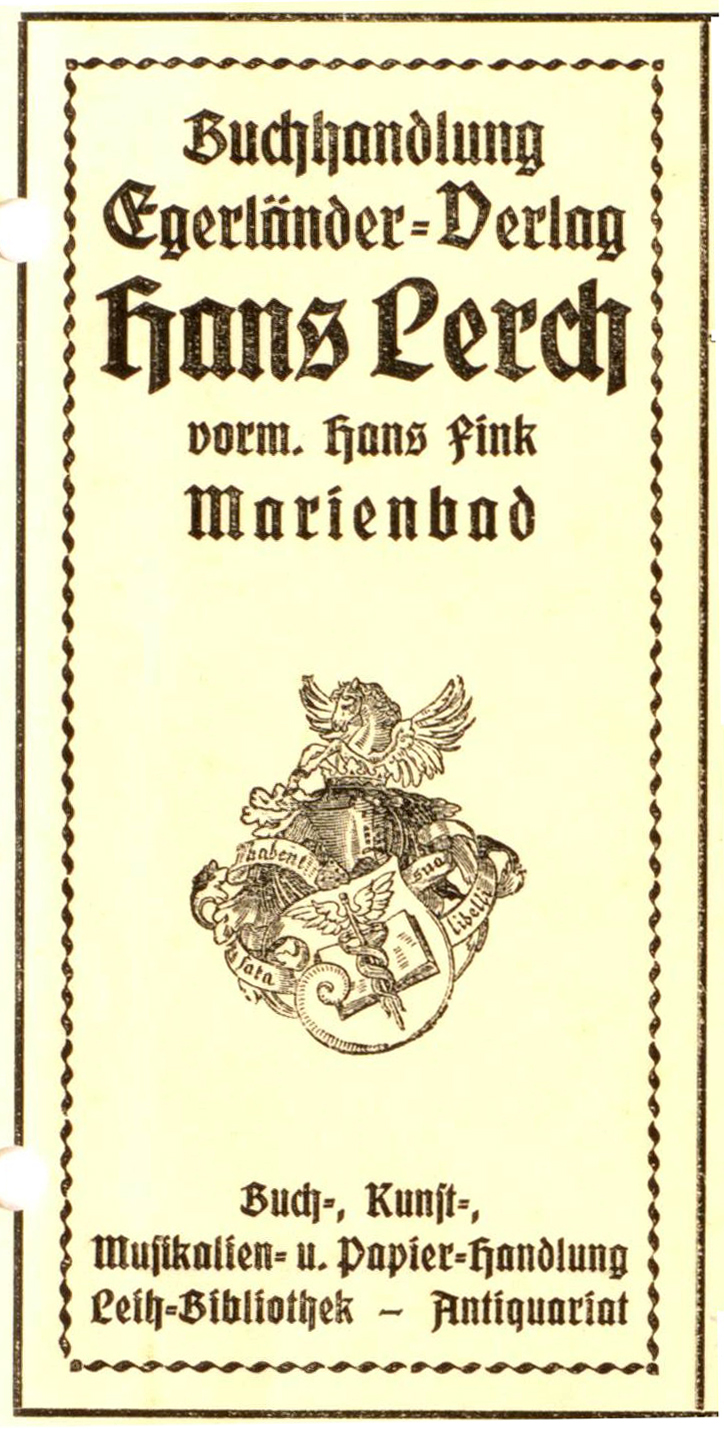 Egerländer Verlag Hans Lerch – Böhmische Verlagsgeschichte 1919-1945